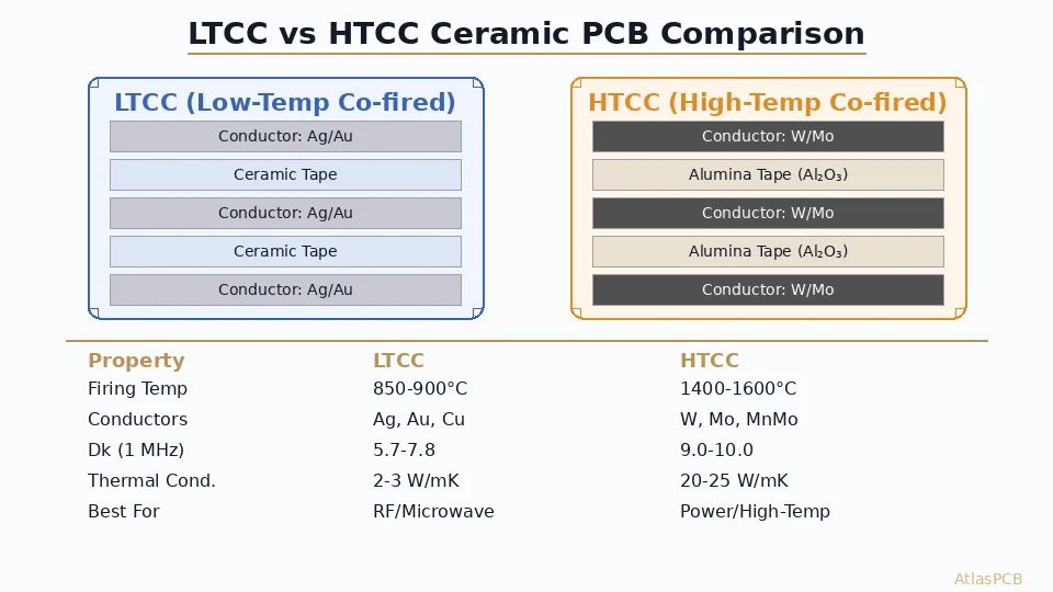 Ceramic PCB Technology: LTCC vs HTCC for High-Temperature and RF ...